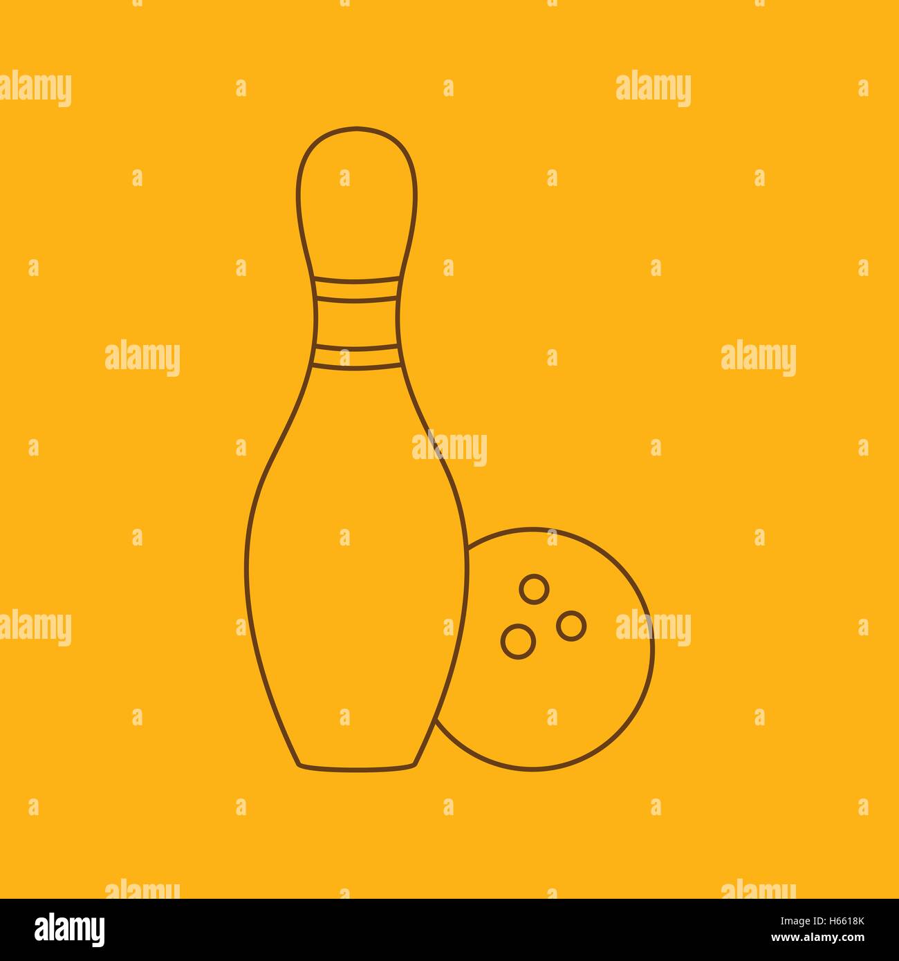 Tenpin bowling sign hi-res stock photography and images - Alamy