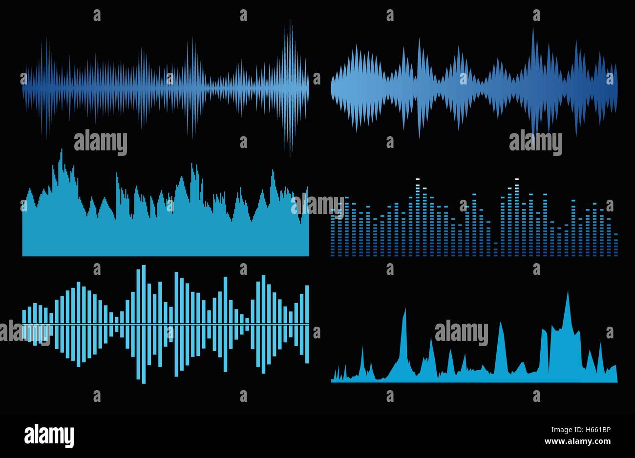 Sound waves set Stock Vector Image & Art - Alamy