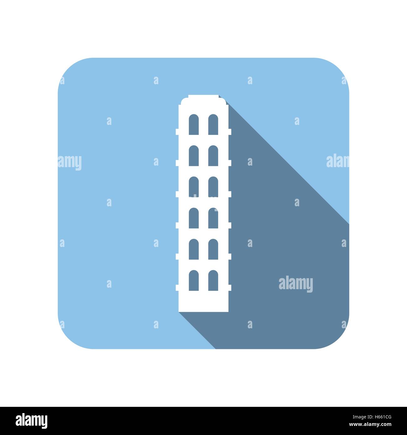 Blue house flat sign Stock Vector Image & Art - Alamy