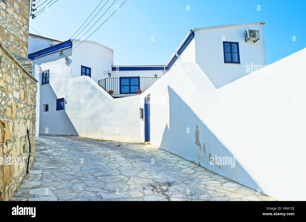 Traditionally the numerous residential houses in Cyprus are white ...