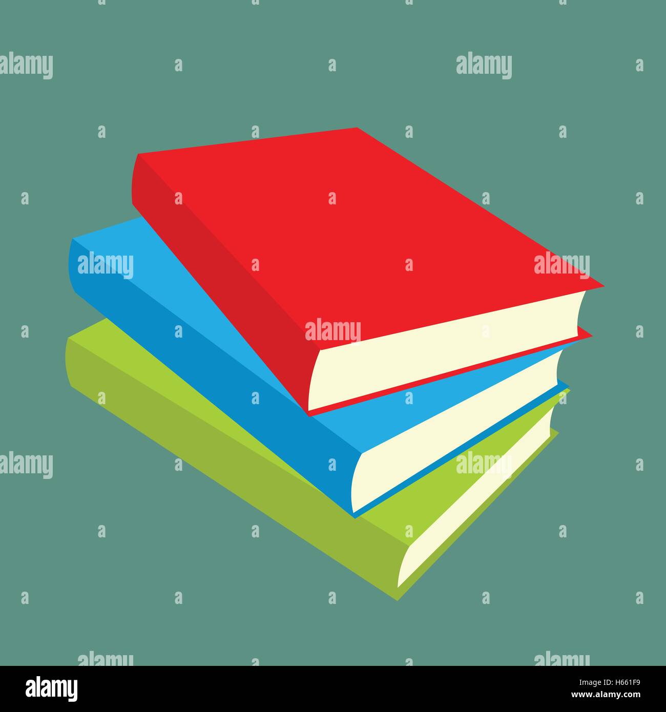 Books flat icons Stock Vector Image & Art - Alamy