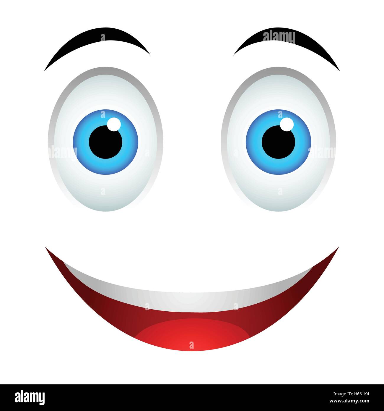 Smile emoticon sign Stock Vector Image & Art - Alamy