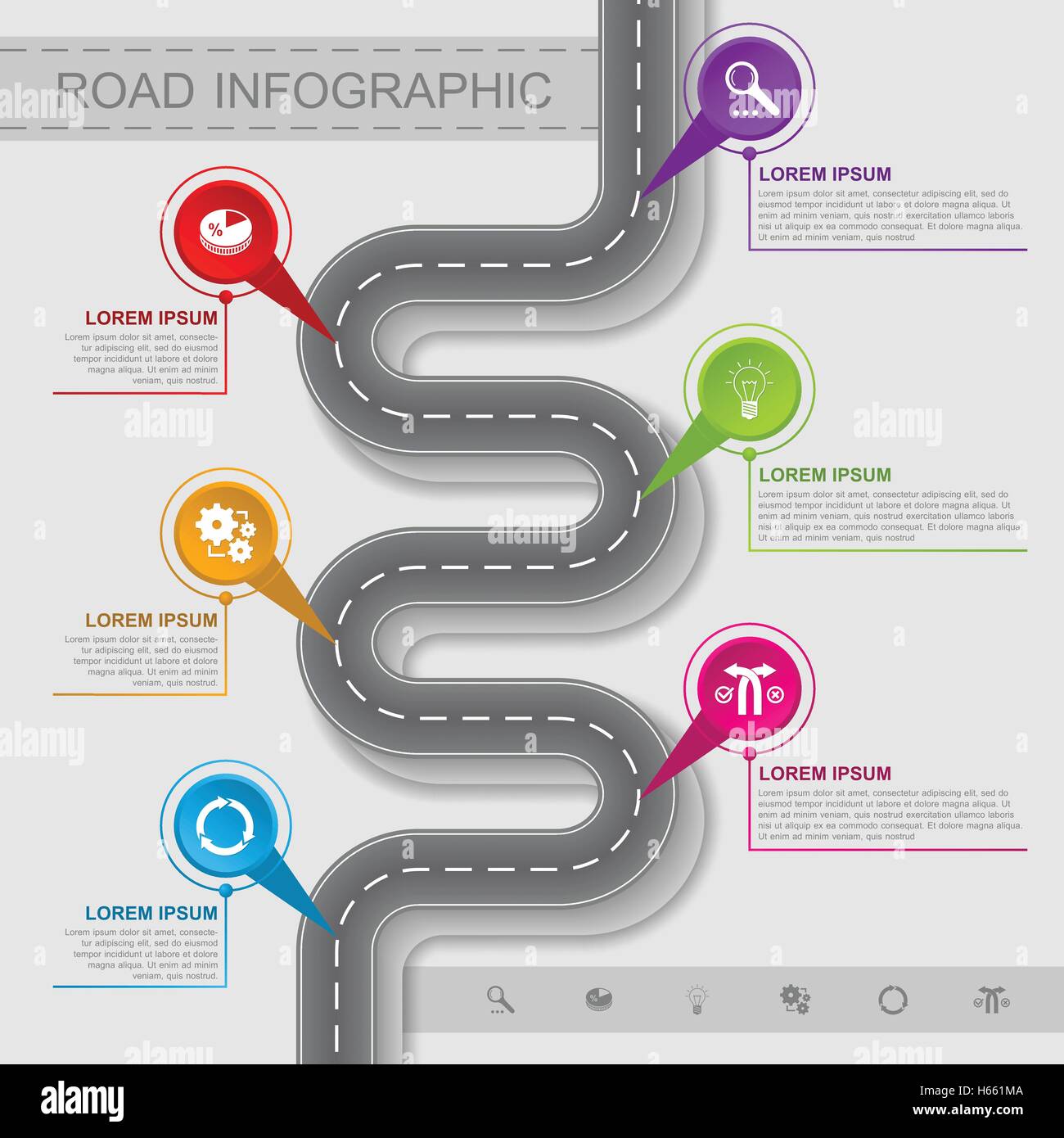 Best road infographic Stock Vector Image & Art - Alamy
