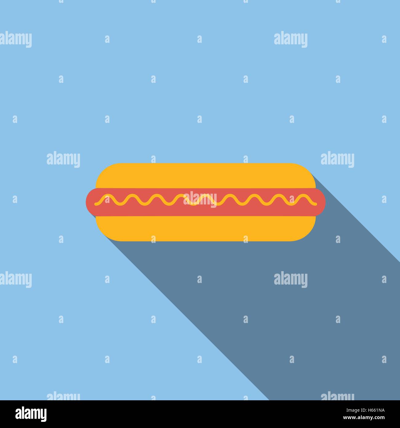 Hot dog flat icon Stock Vector Image & Art - Alamy
