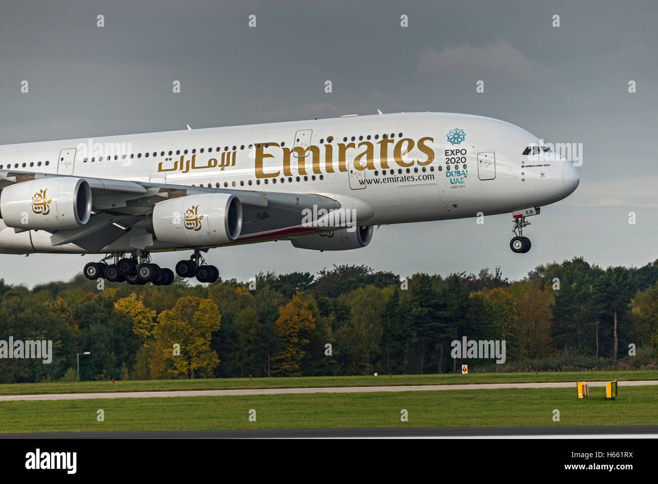 A6-EEB Emirates Airbus A380-861 Expo 2020 Dubi UAE Manchester Airport ...