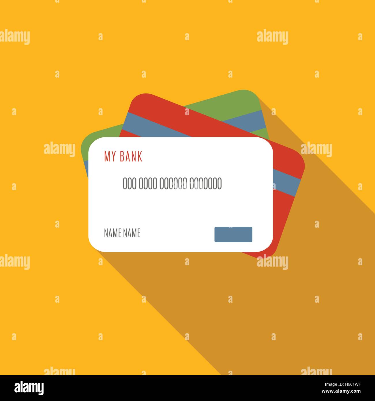 Icon pay card long Stock Vector Images - Alamy