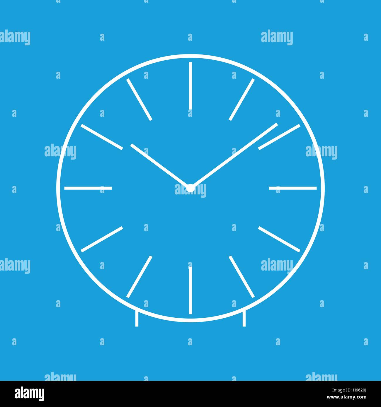 Clock white icon Stock Vector Image & Art - Alamy