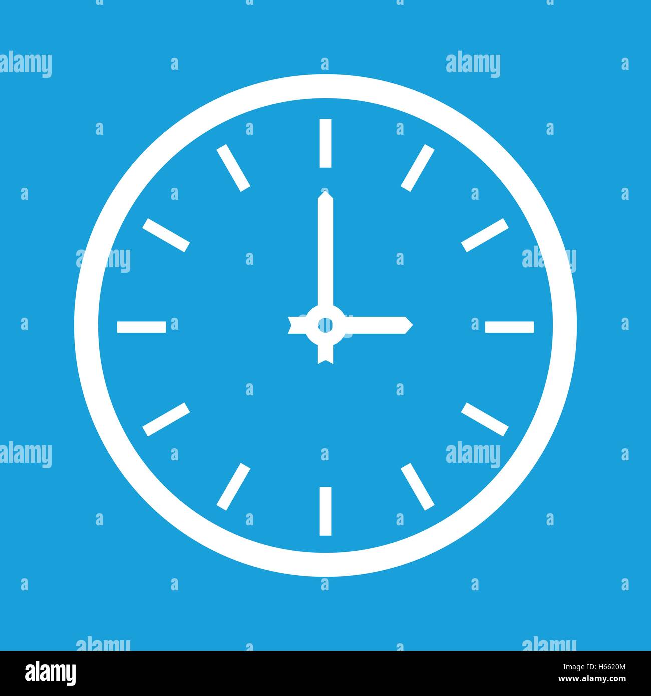 Clock white icon Stock Vector Image & Art - Alamy