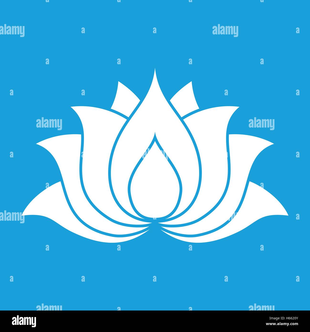 Lotus flower sign Stock Vector Image & Art - Alamy