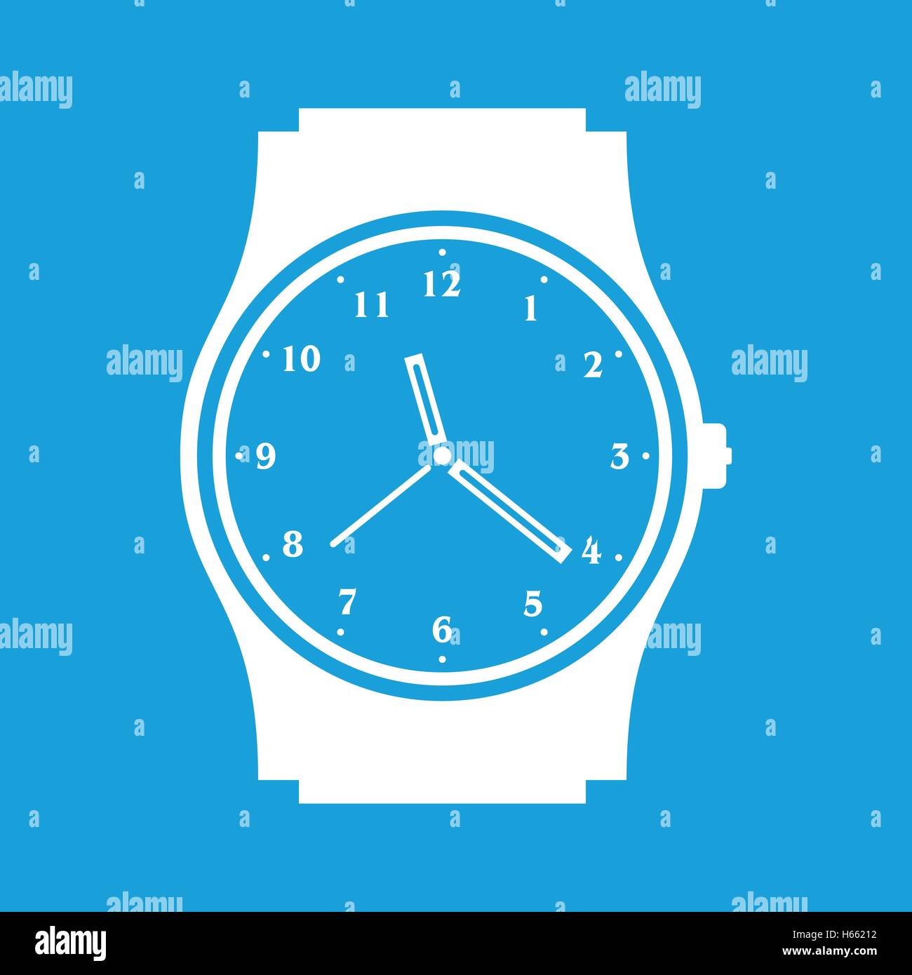 Clock white icon Stock Vector Image & Art - Alamy