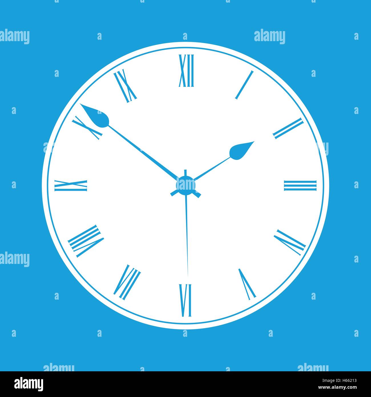 Clock white icon Stock Vector Image & Art - Alamy