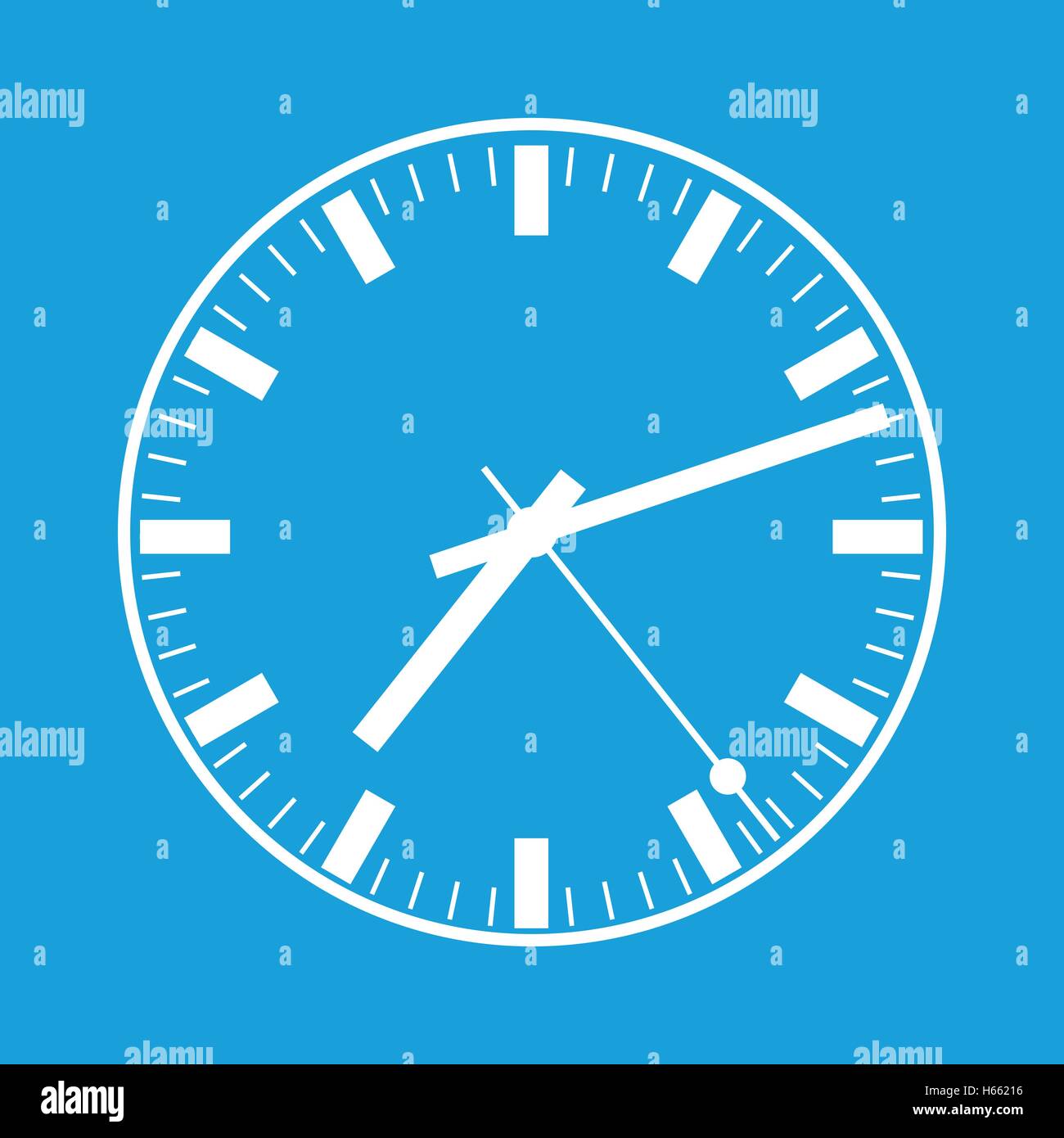 Clock white icon Stock Vector Image & Art - Alamy