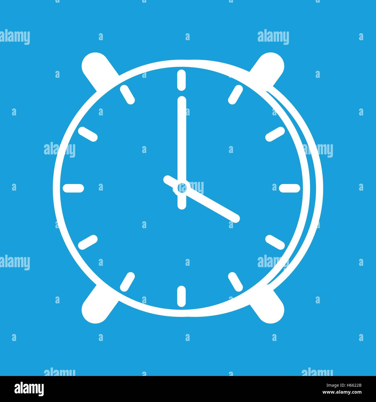 Clock white icon Stock Vector Image & Art - Alamy