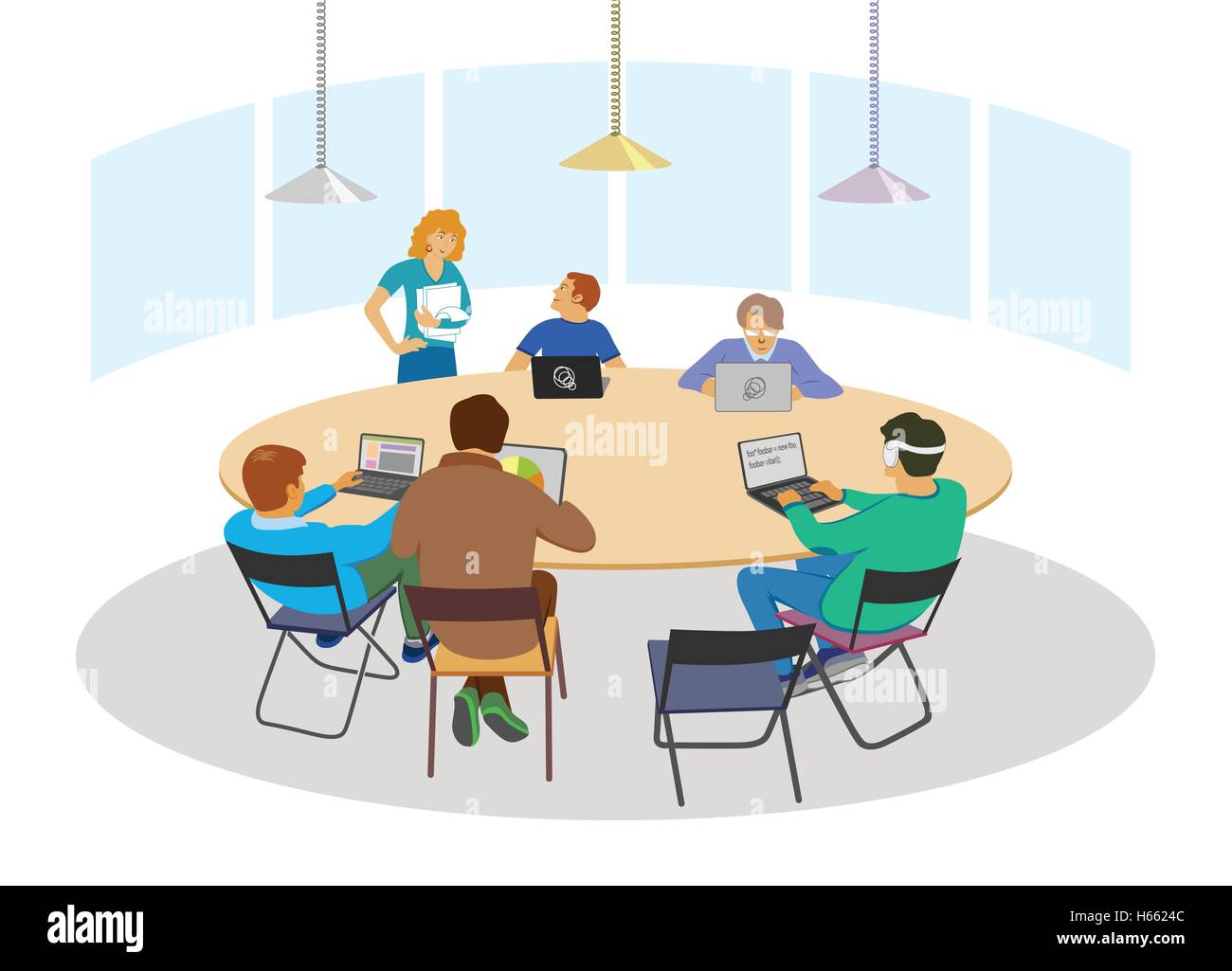 Business meeting sign Stock Vector Image & Art - Alamy