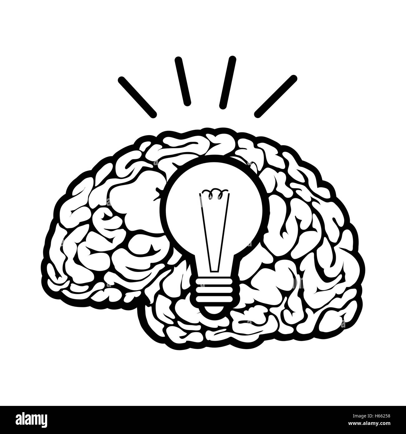 Human brain sign Stock Vector Image & Art - Alamy