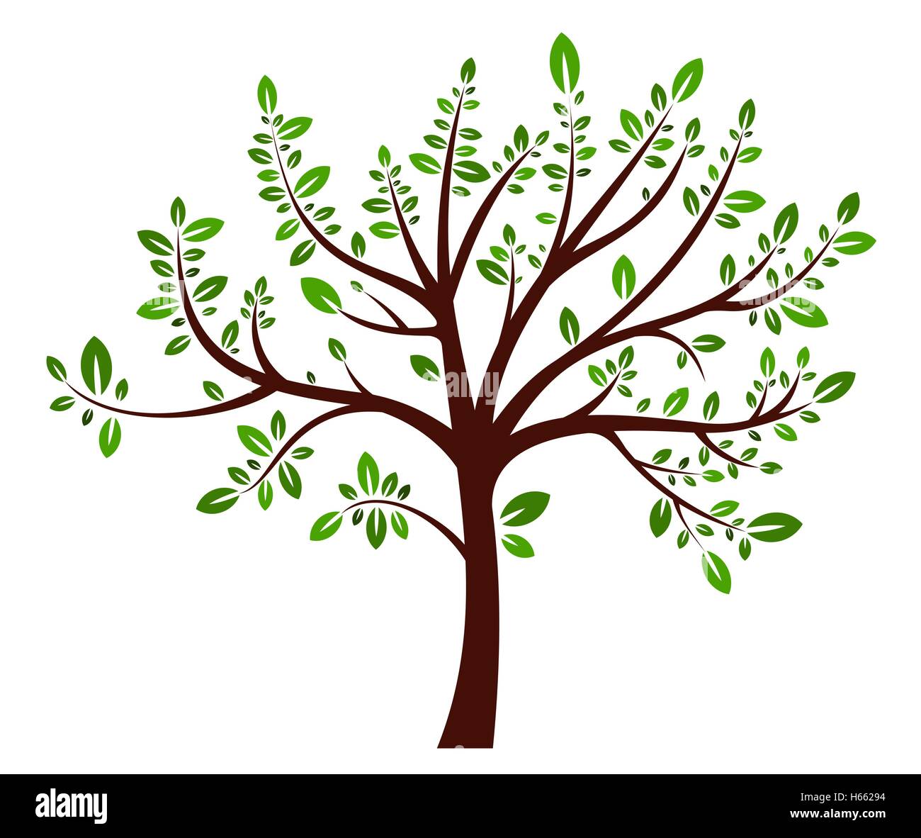 Tree summer sign Stock Vector Image & Art - Alamy