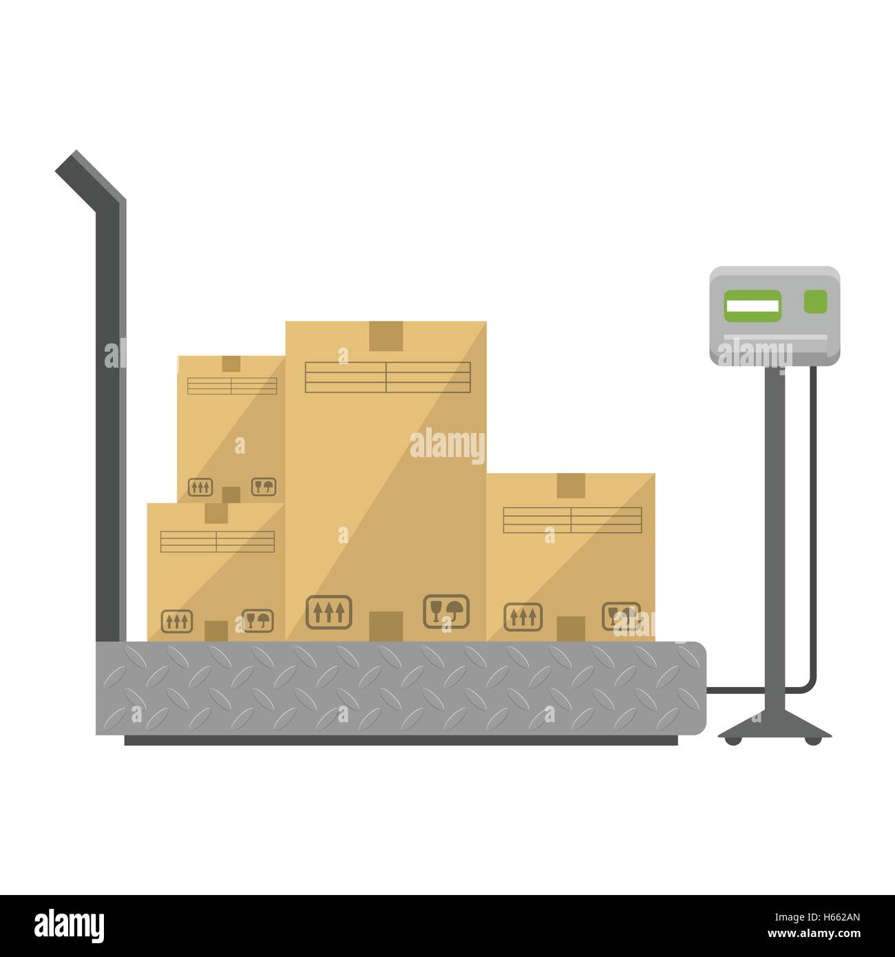 Boxes on the scales Stock Vector Image & Art - Alamy