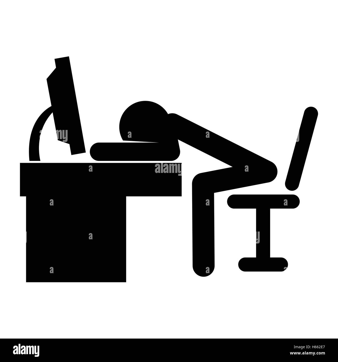 Stick Figure Sleeping