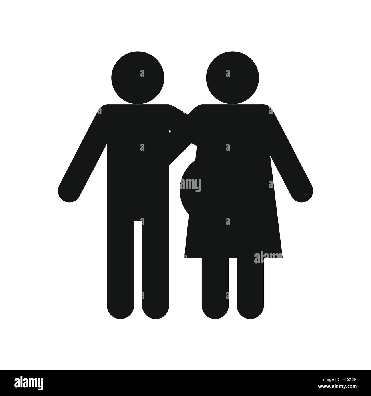 Man and pregnant woman icon Stock Vector Image & Art - Alamy