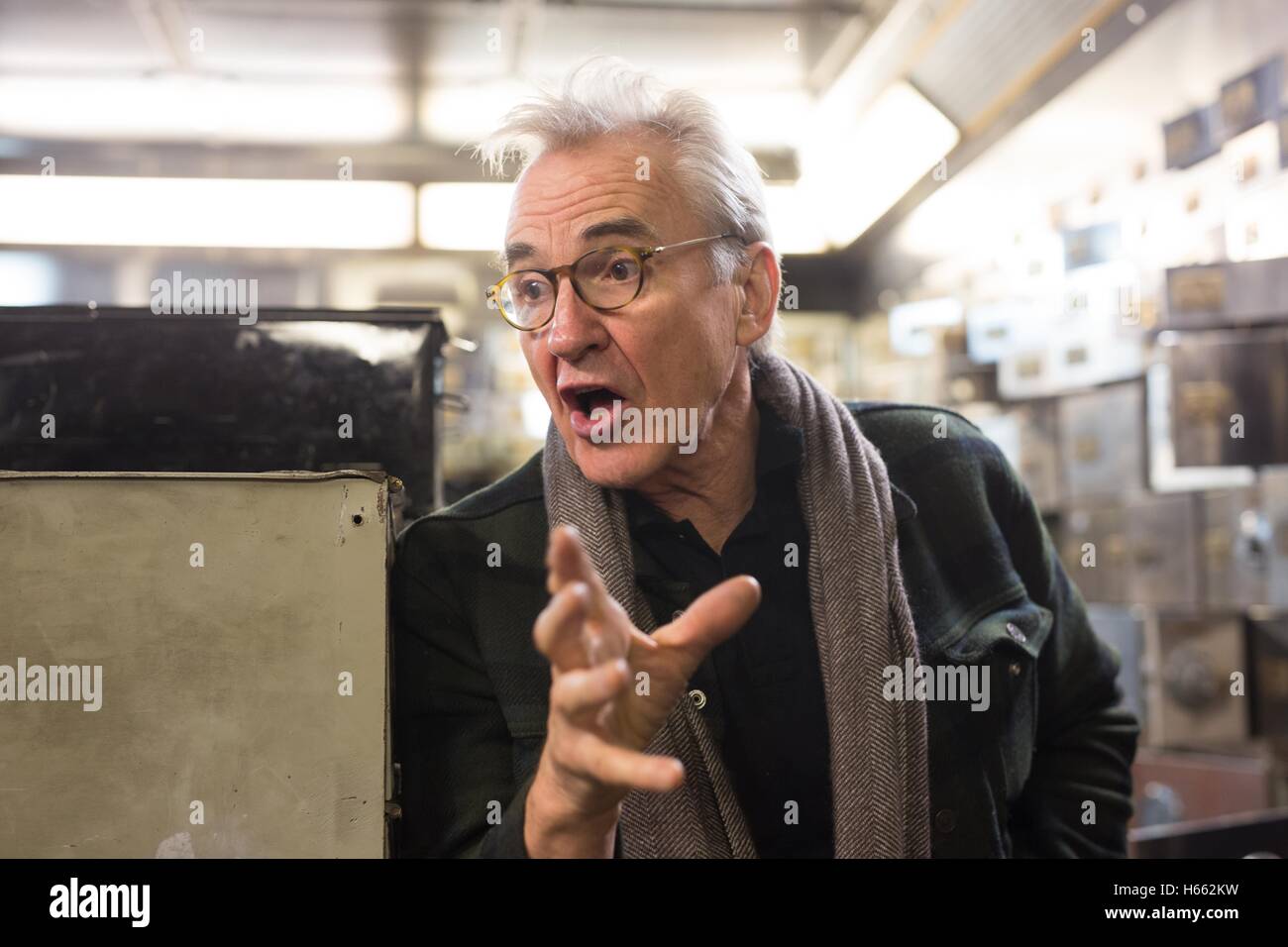 EDITORIAL USE ONLY Actor Larry Lamb at the Hatton Garden Safe Deposit ...