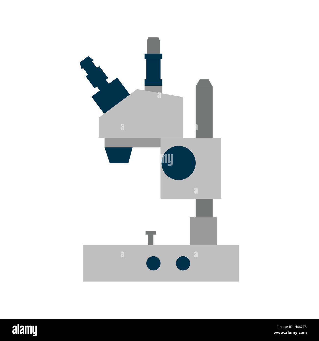 Microscope flat icon Stock Vector Image & Art - Alamy