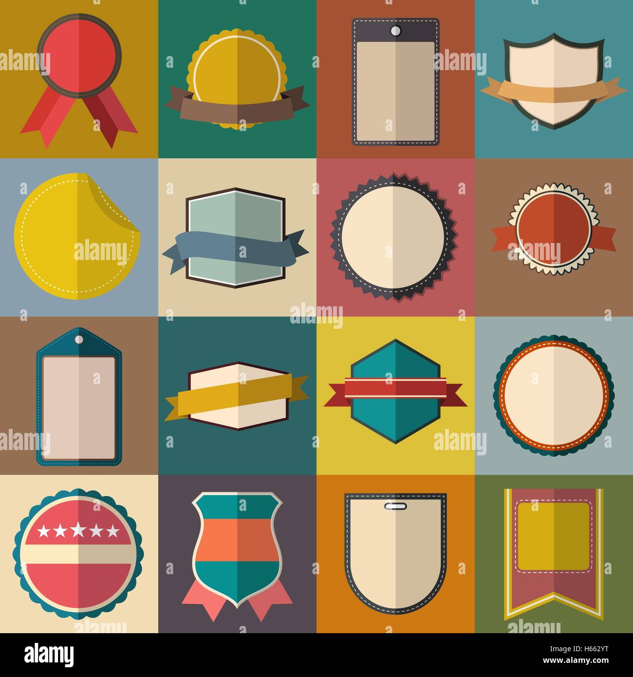 Vintage badges set Stock Vector Image & Art - Alamy