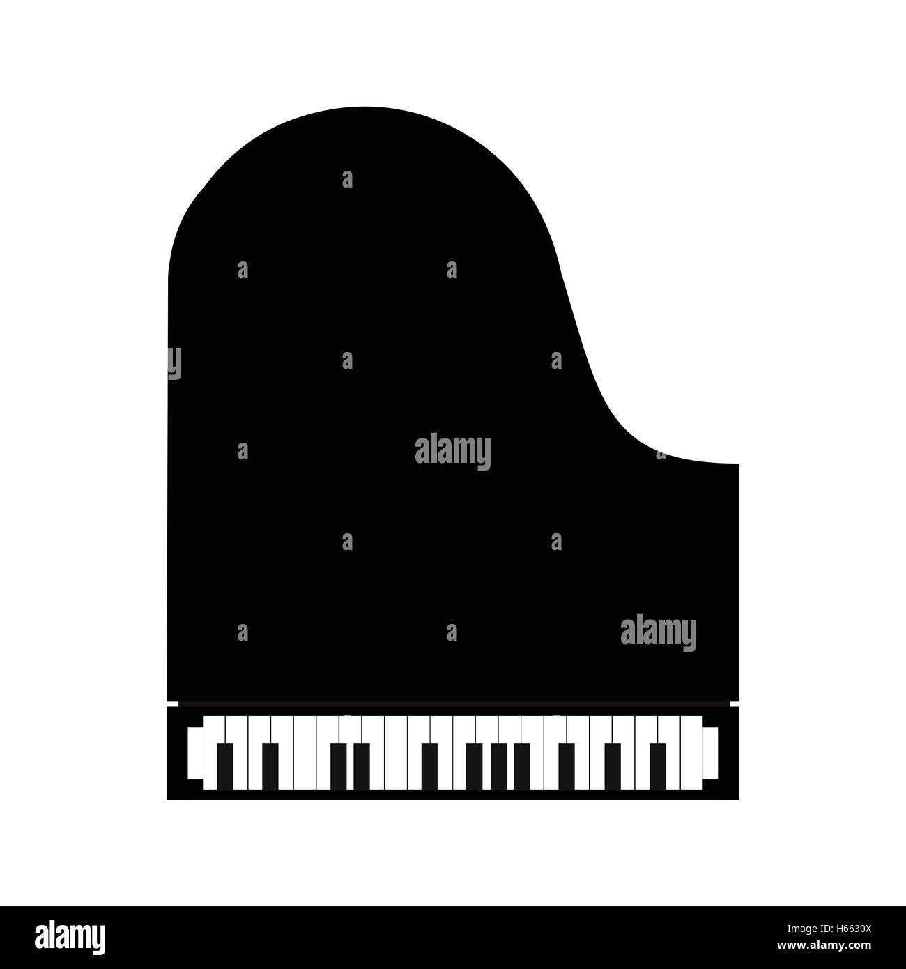 Simple black piano icon Stock Vector Image & Art - Alamy