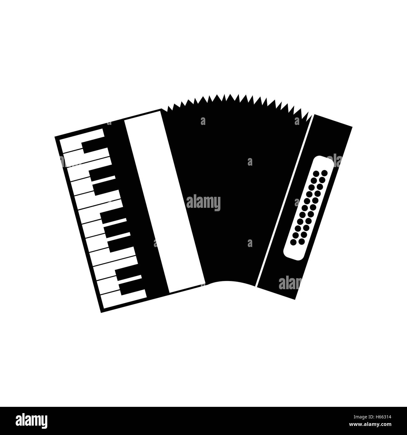 Accordion black icon Stock Vector Image & Art - Alamy