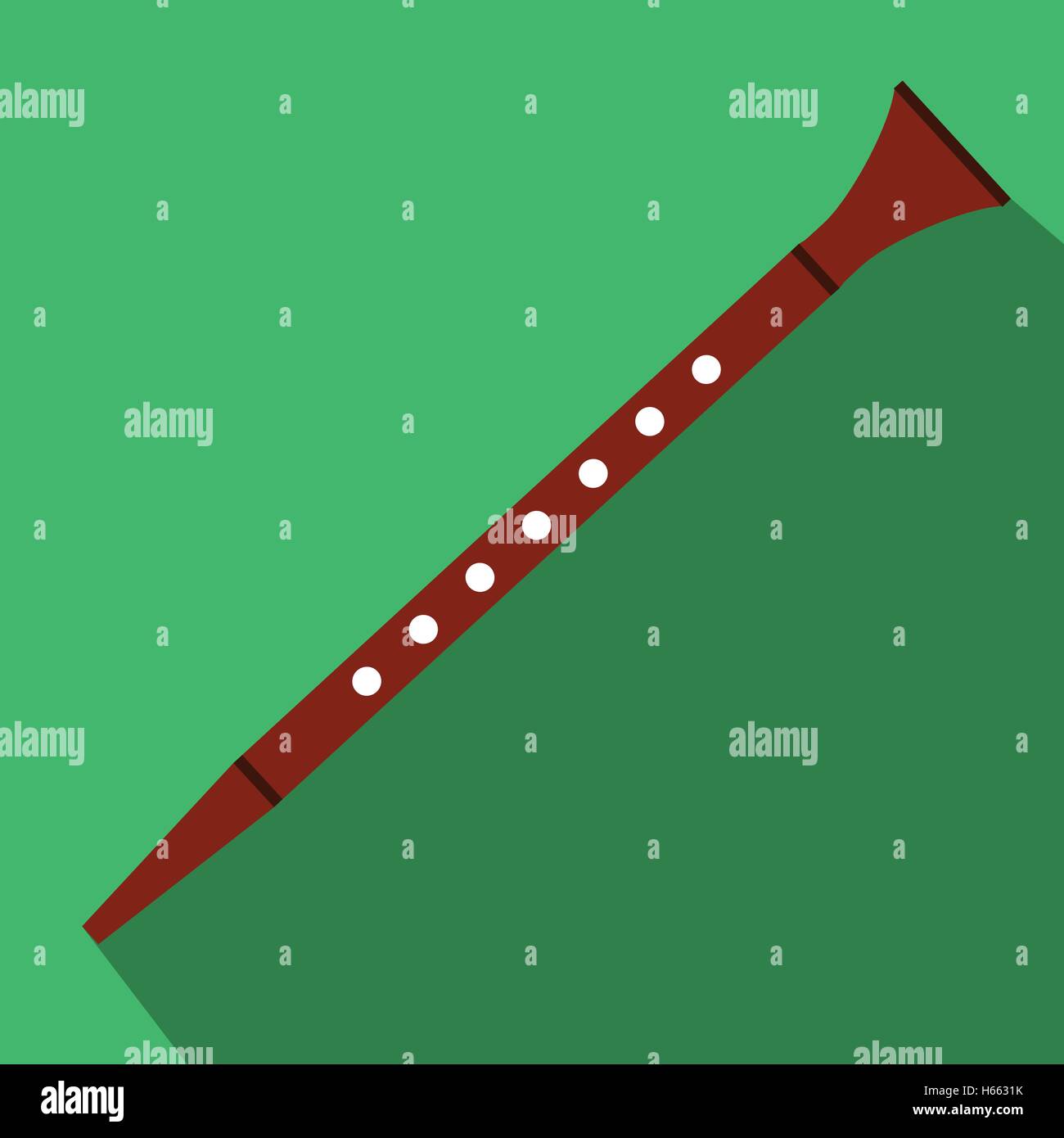 Flute shape Stock Vector Images - Alamy