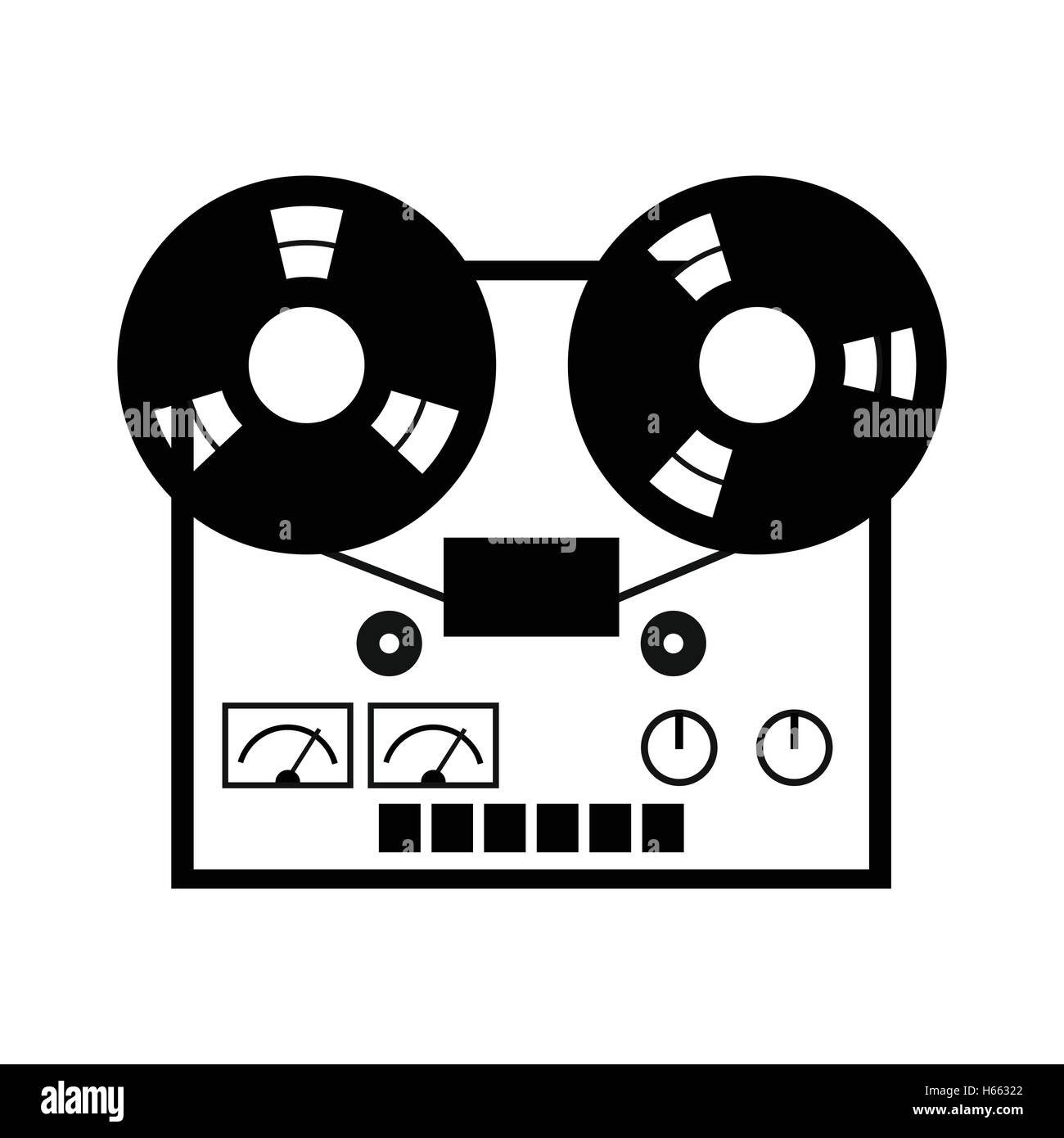Reel tape recorder icon Stock Vector Image & Art - Alamy