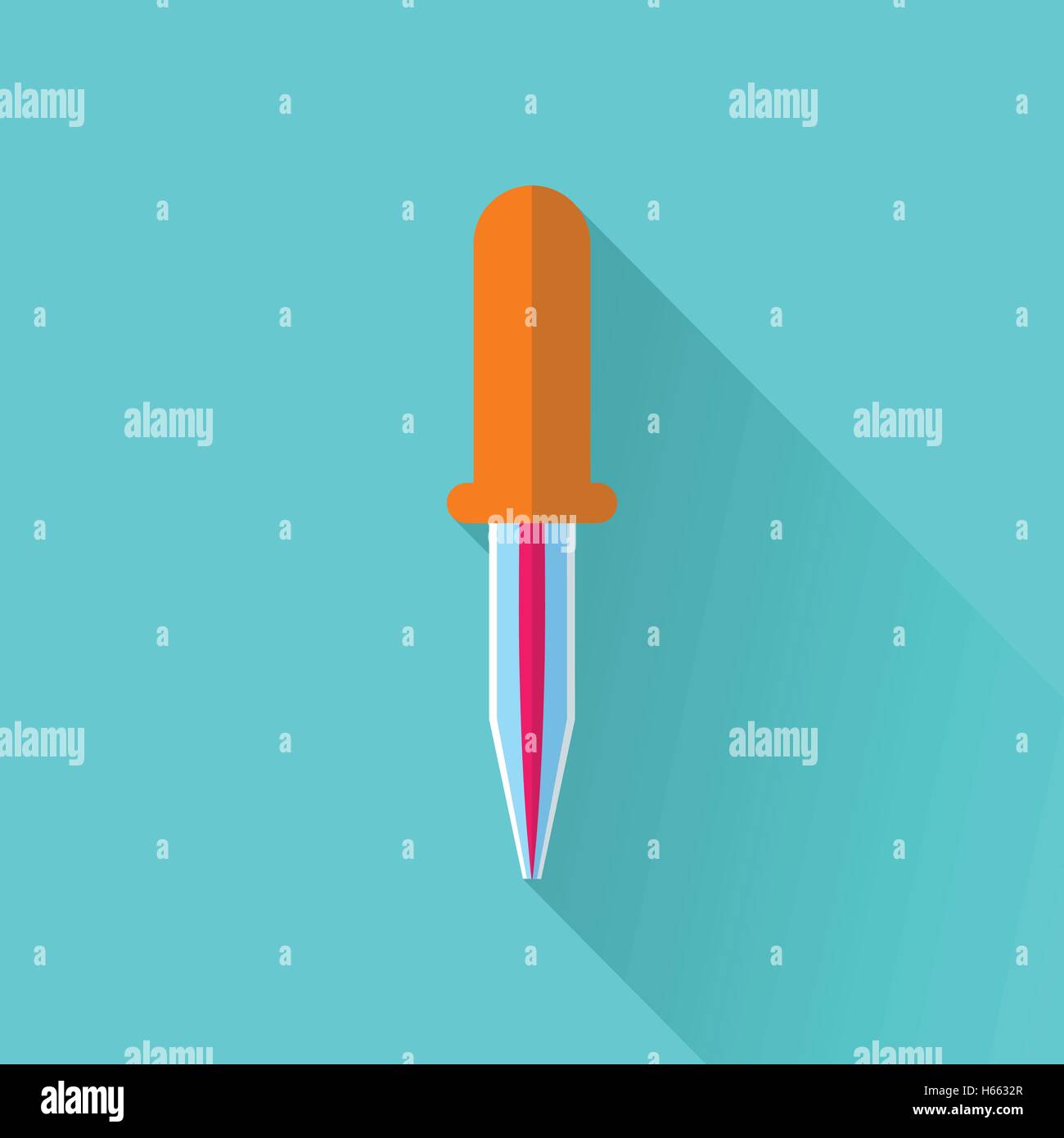 Glass pipette red Stock Vector Images - Alamy