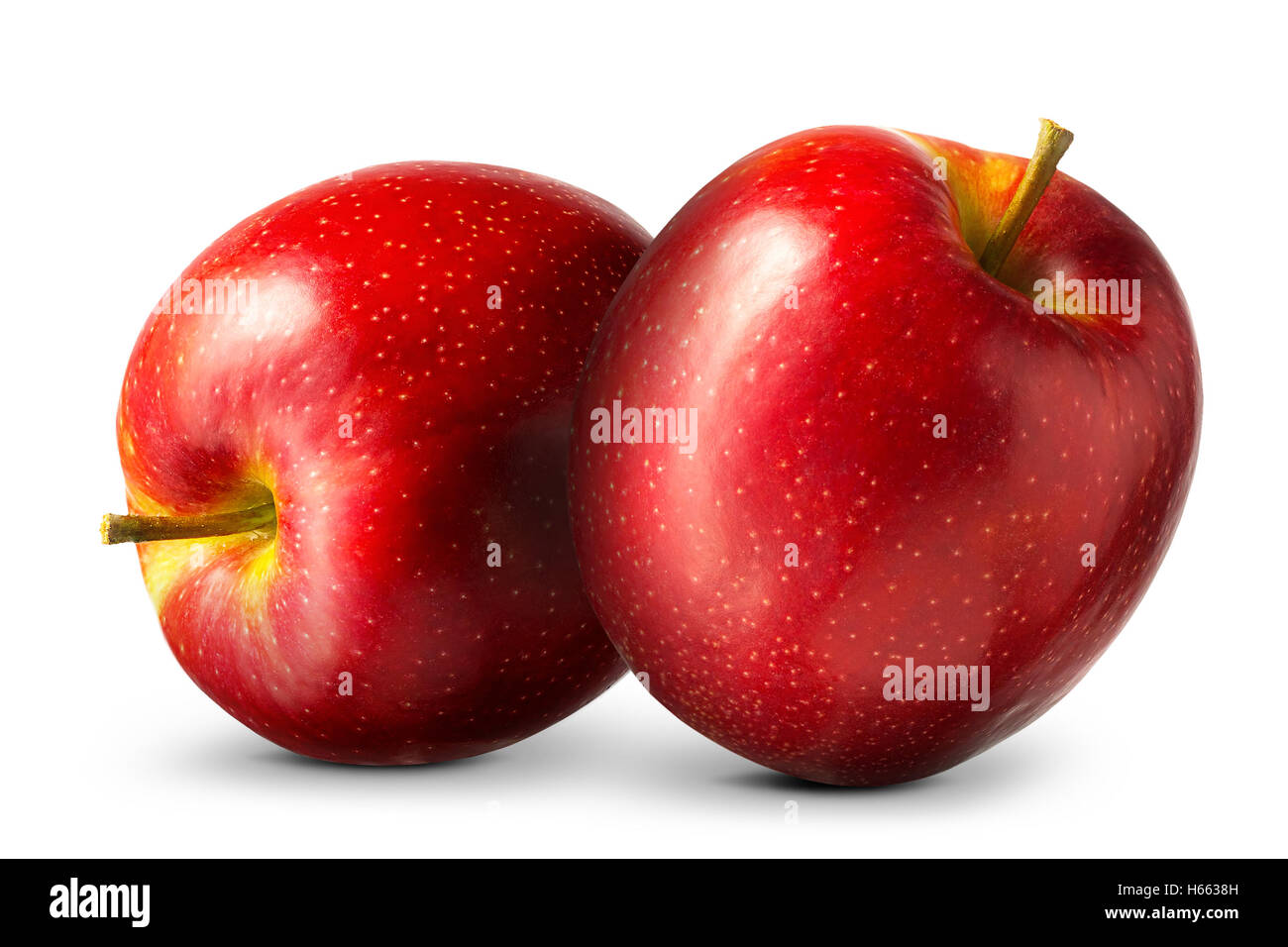 Group of red apple on white background Stock Photo - Alamy
