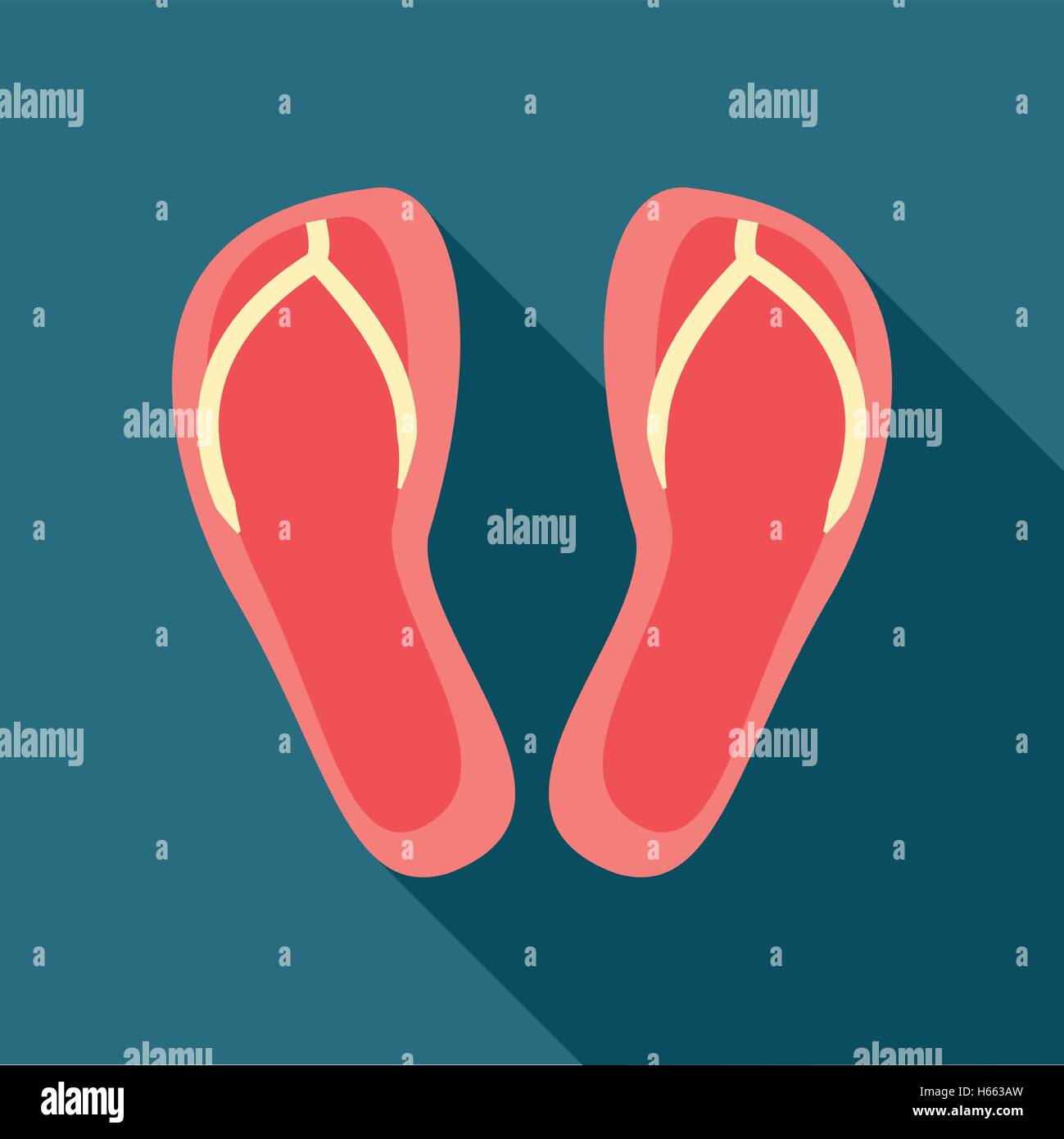 Red slippers icon, flat style Stock Vector Image & Art - Alamy