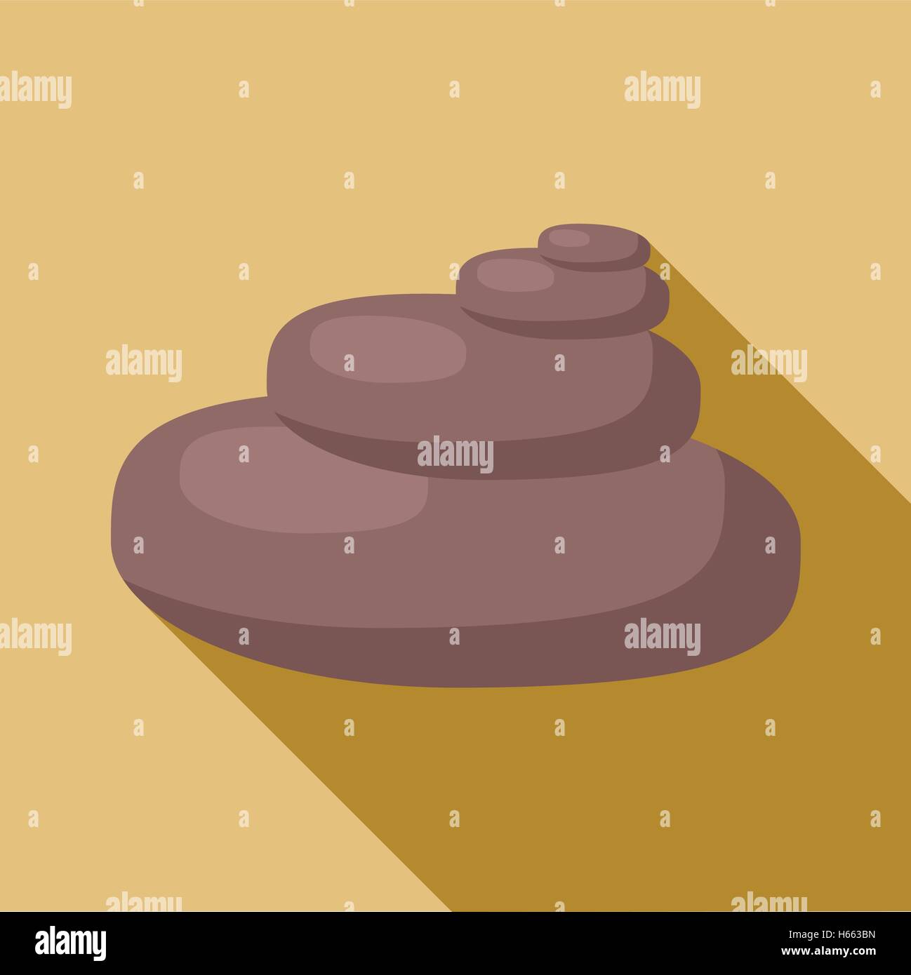 Zen basalt stones icon, flat style Stock Vector Image & Art - Alamy