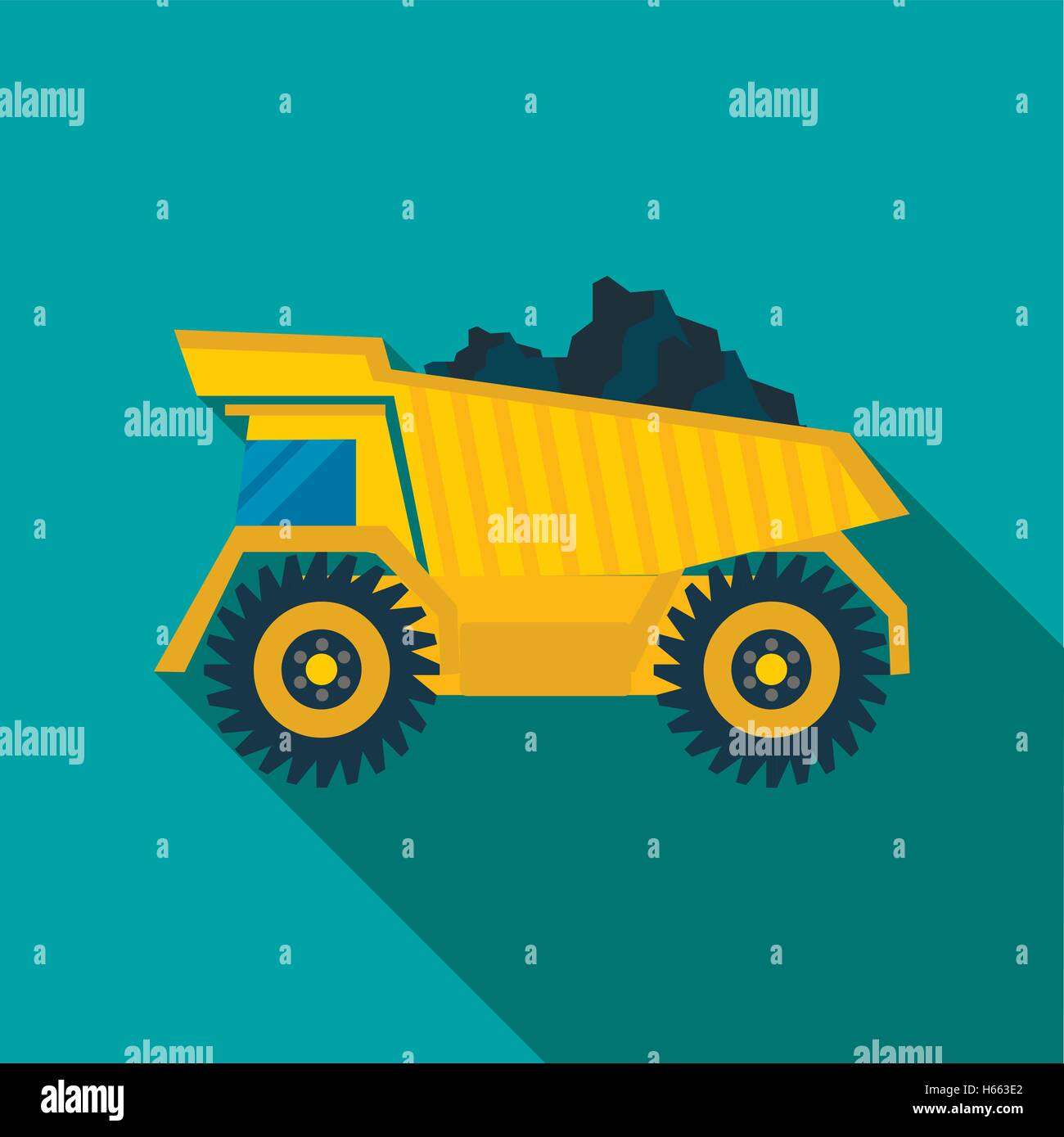 Loading coal mining dump truck Stock Vector Images - Alamy