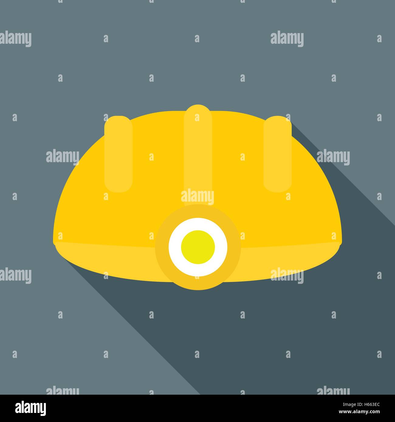 Miners helmet icon in flat style Stock Vector Image & Art - Alamy
