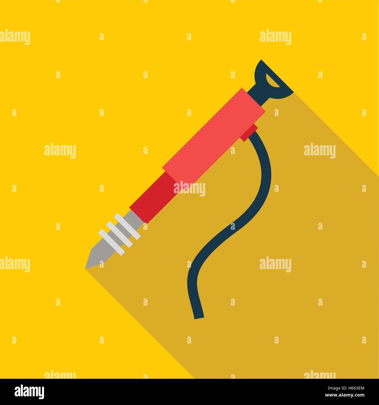 Electric jackhammer icon in flat style Stock Vector Image & Art - Alamy