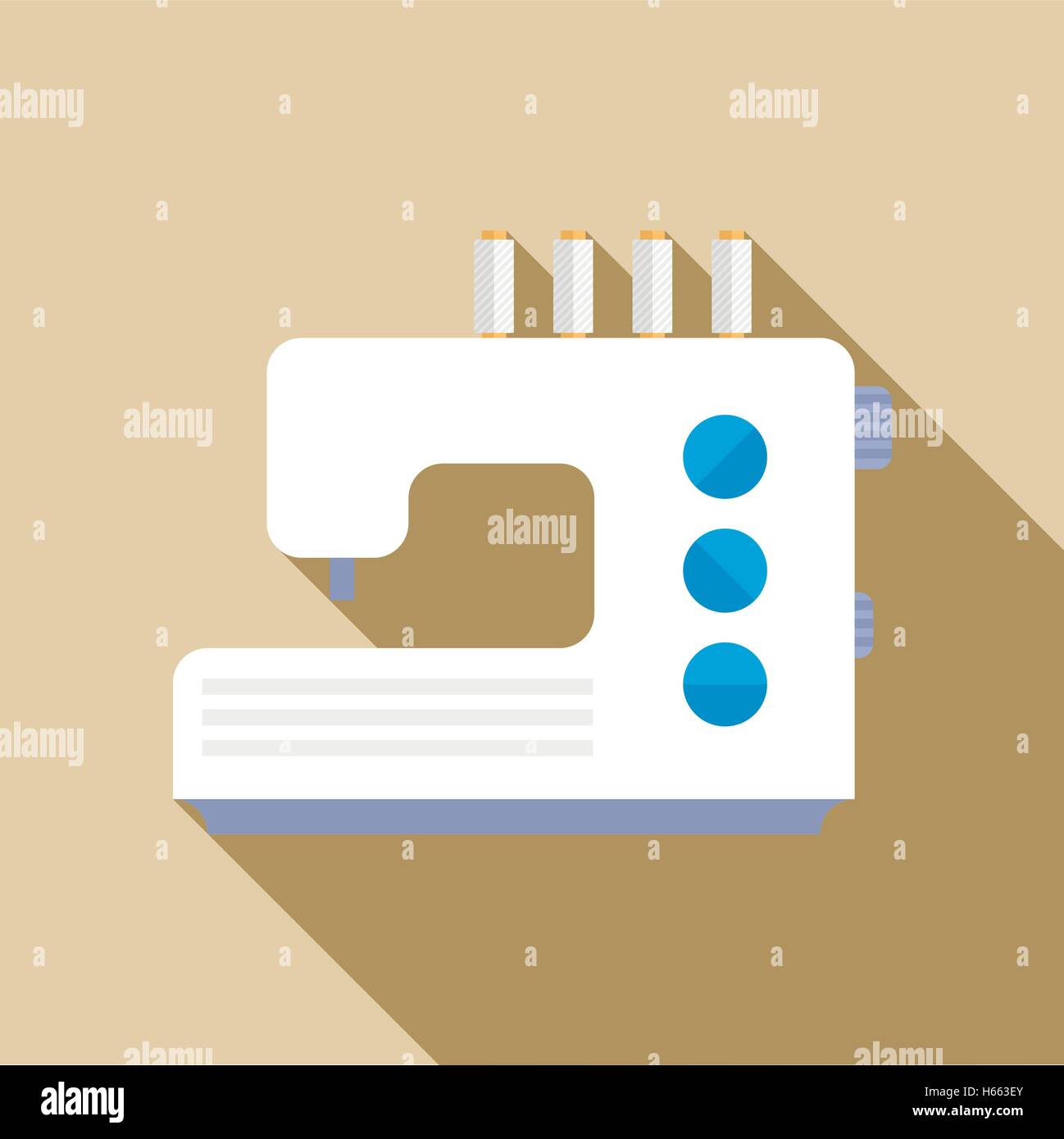 Automatic sewing machine Stock Vector Images - Alamy