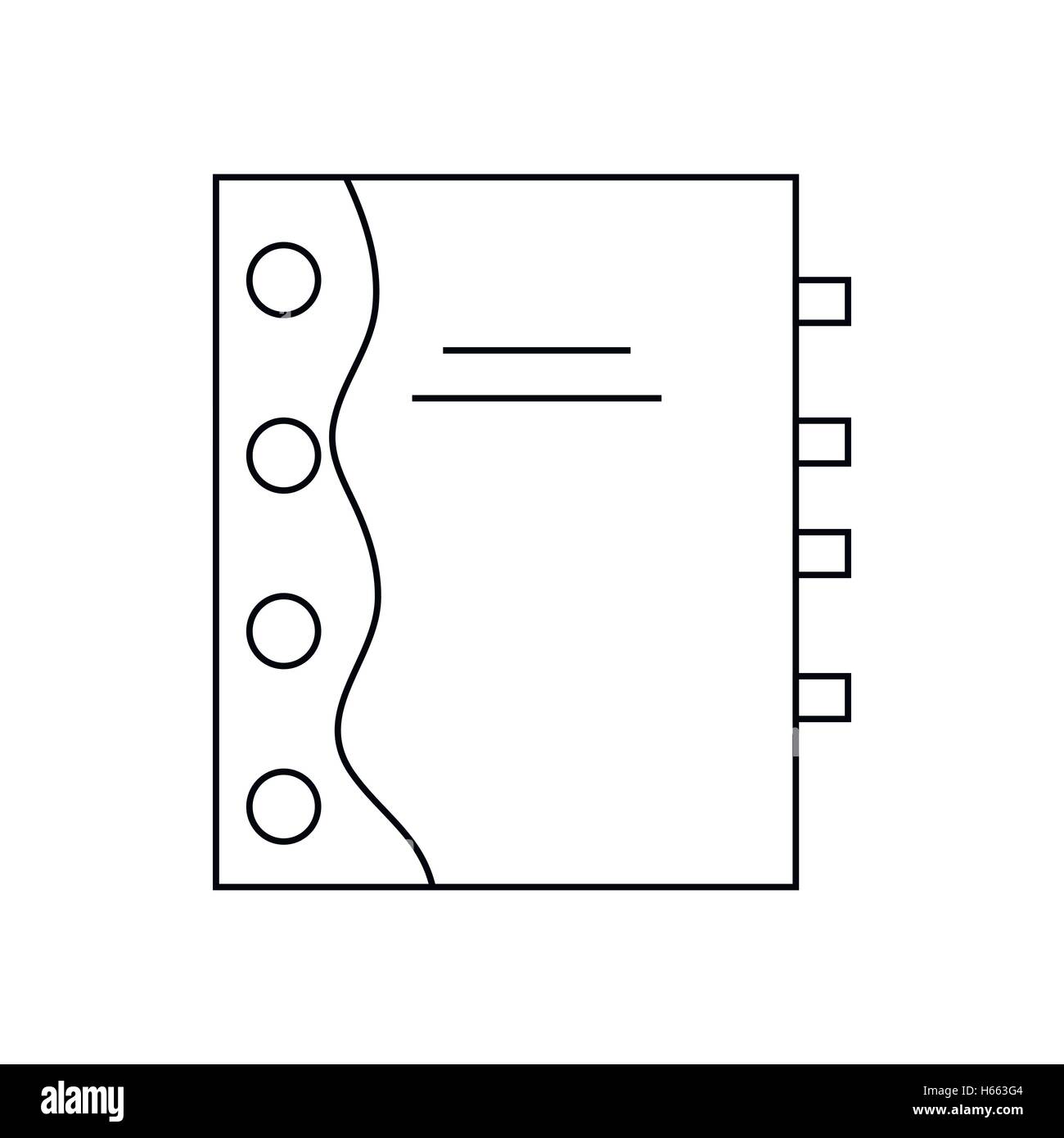 Closed book icon outline style Stock Vector Images - Alamy