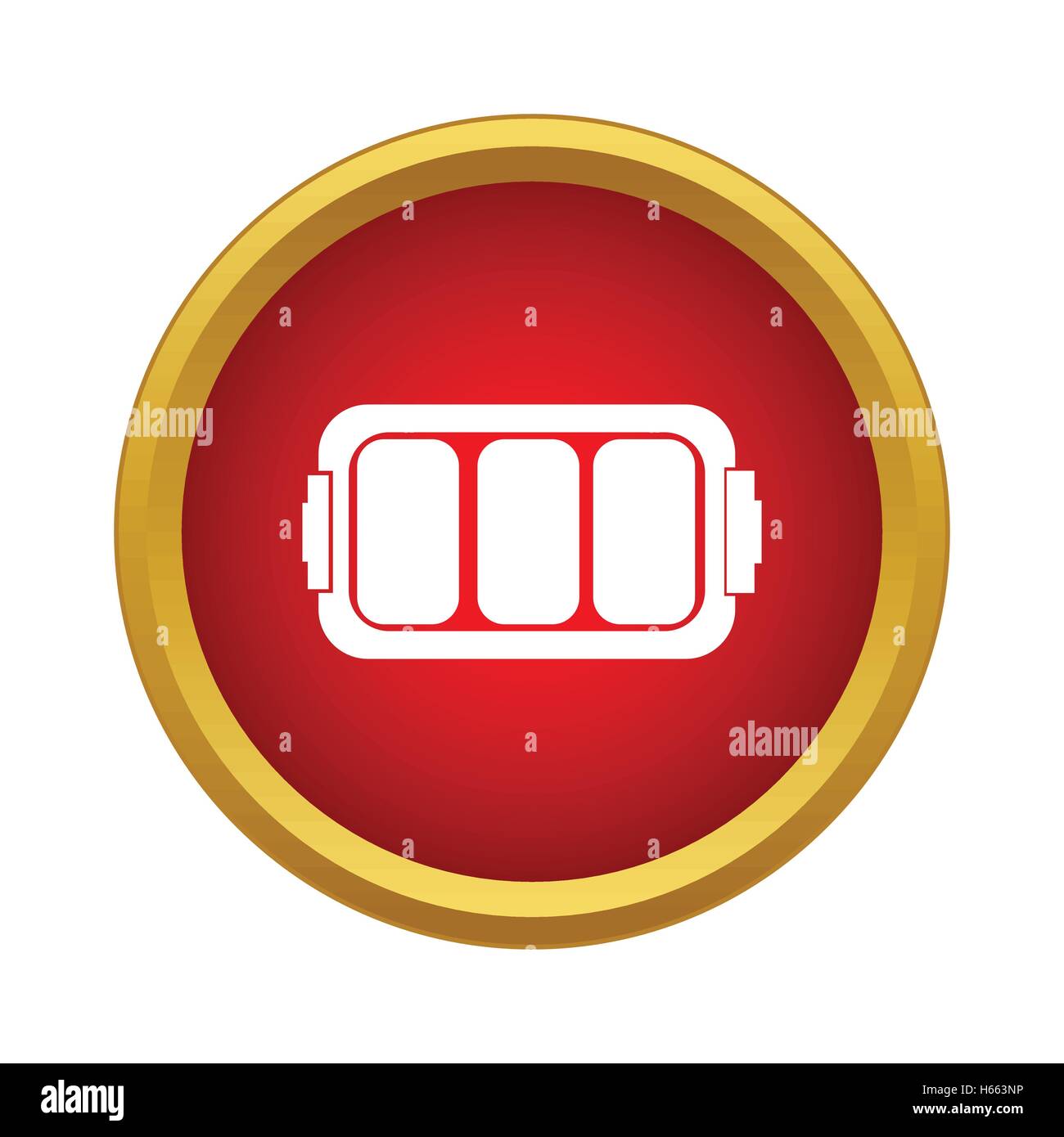 Battery icon, simple style Stock Vector Image & Art - Alamy