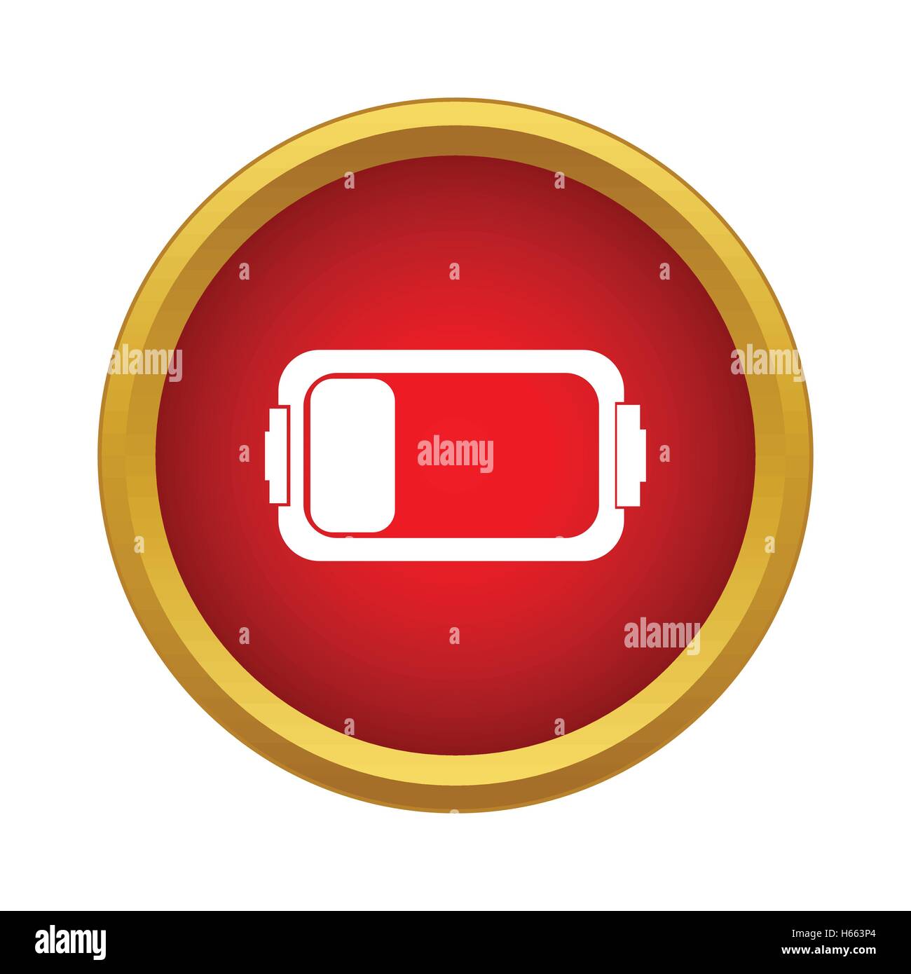 Battery icon, simple style Stock Vector Image & Art - Alamy