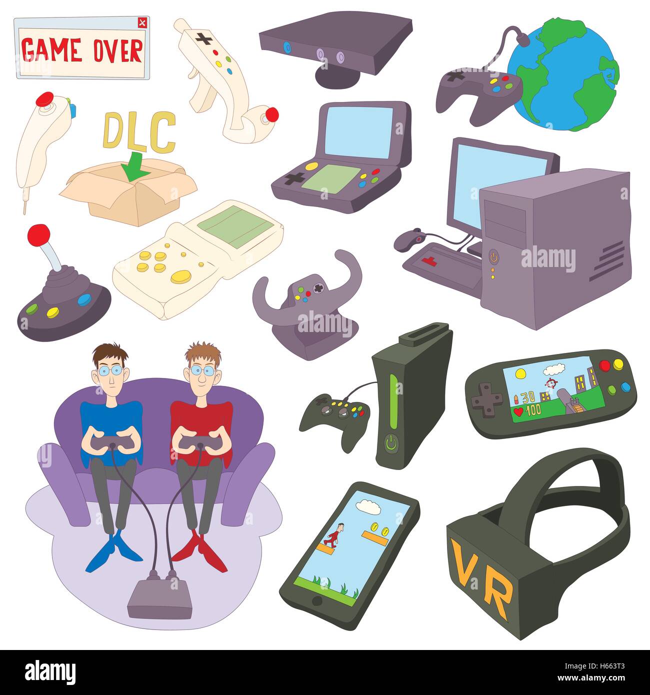 Cartoon car video games hi-res stock photography and images - Alamy