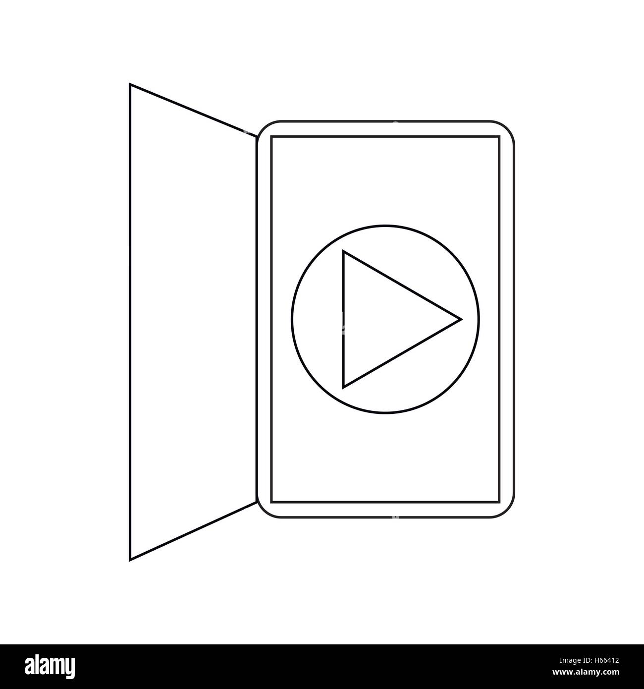 Ebook reader media player interface icon Stock Vector Image & Art - Alamy