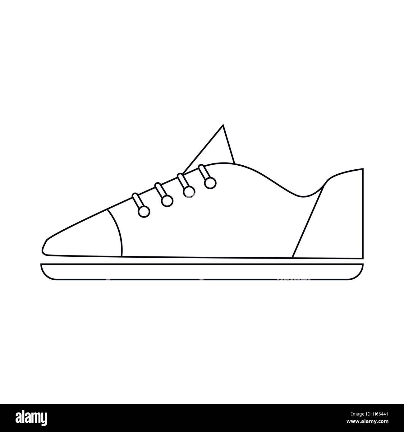 Male sneaker icon in outline style Stock Vector Image & Art - Alamy