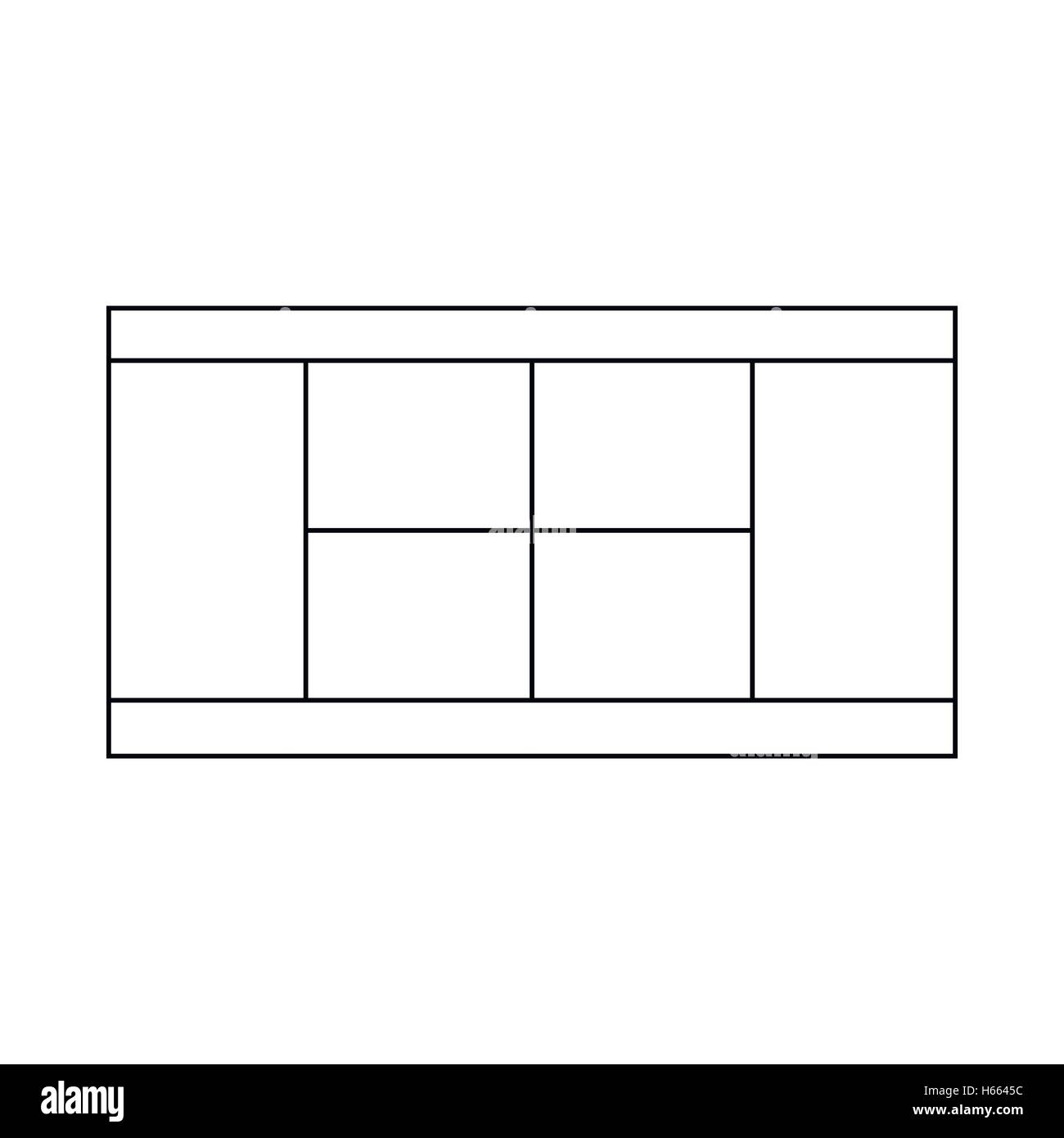 Net in tennis field Cut Out Stock Images & Pictures - Alamy