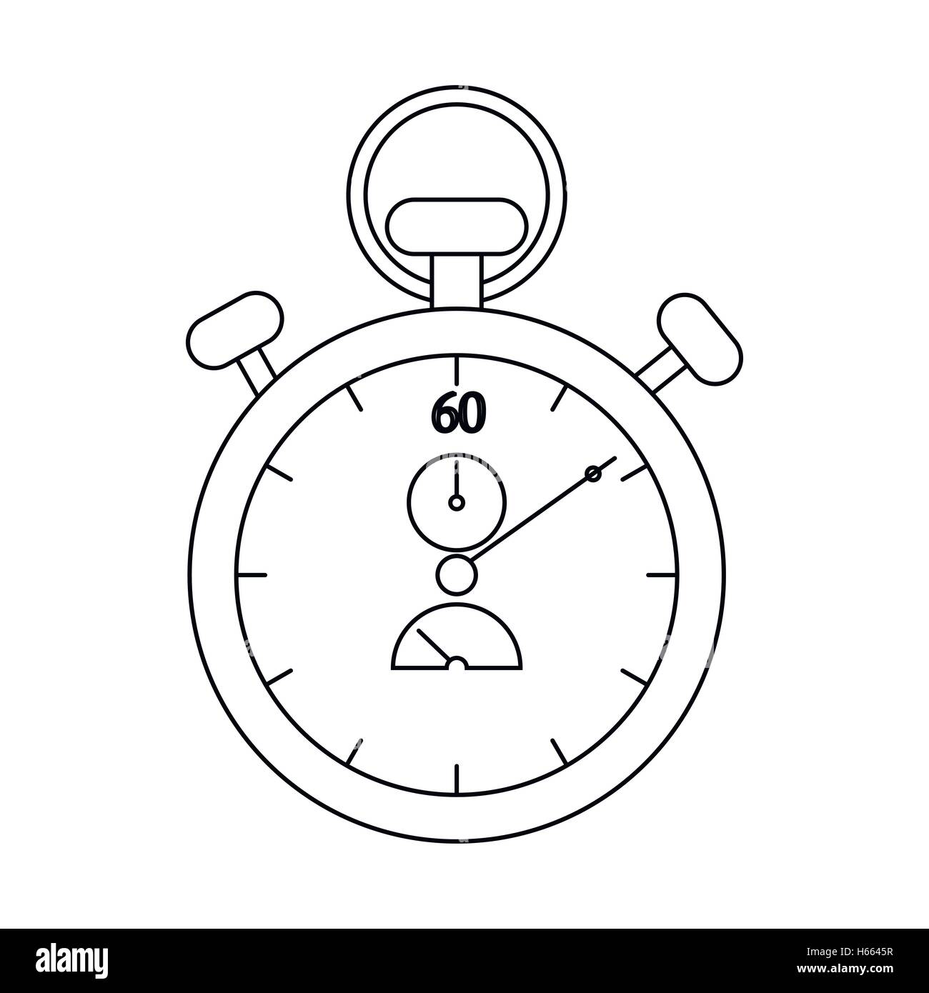 Stopwatch Icon Outline Style Stock Vector Image And Art Alamy