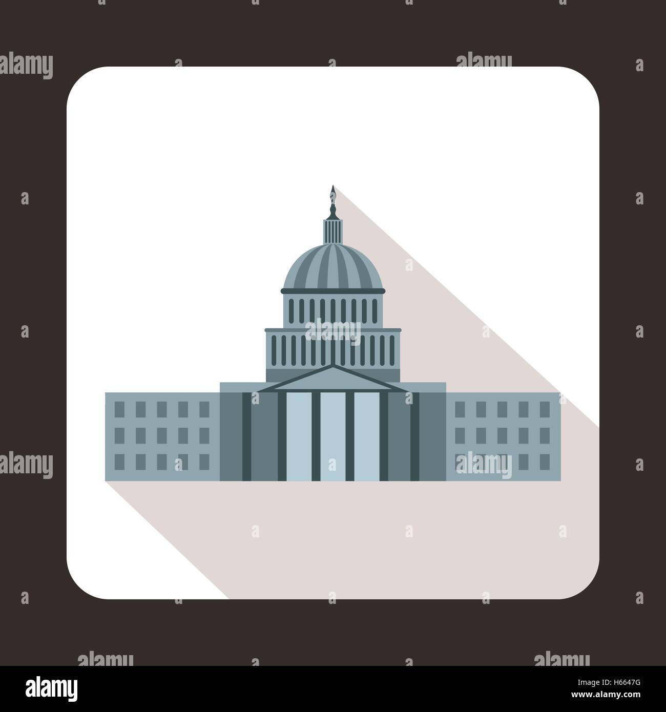 Capitol icon, flat style Stock Vector Image & Art - Alamy