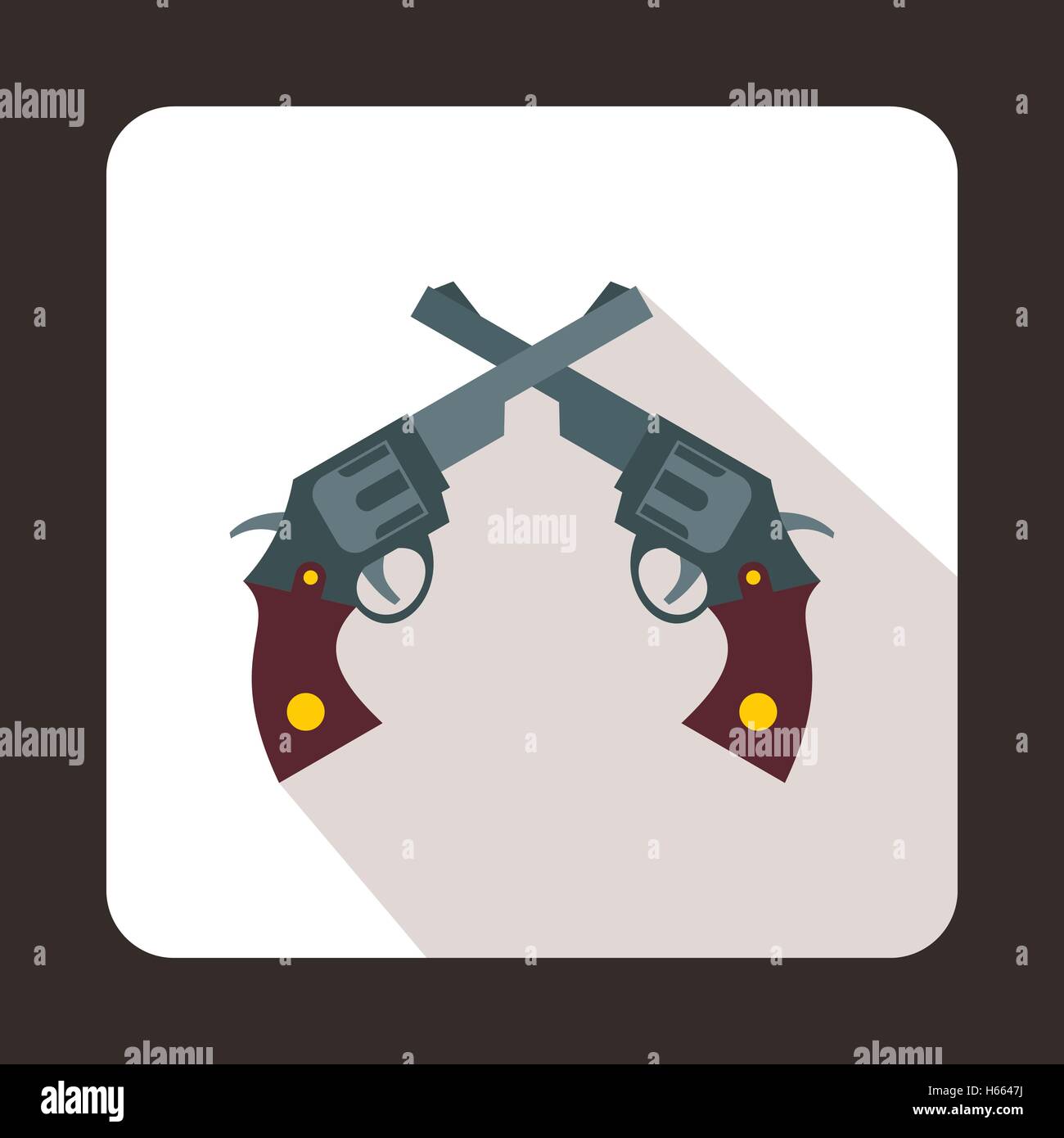 Revolvers icon, flat style Stock Vector Image & Art - Alamy