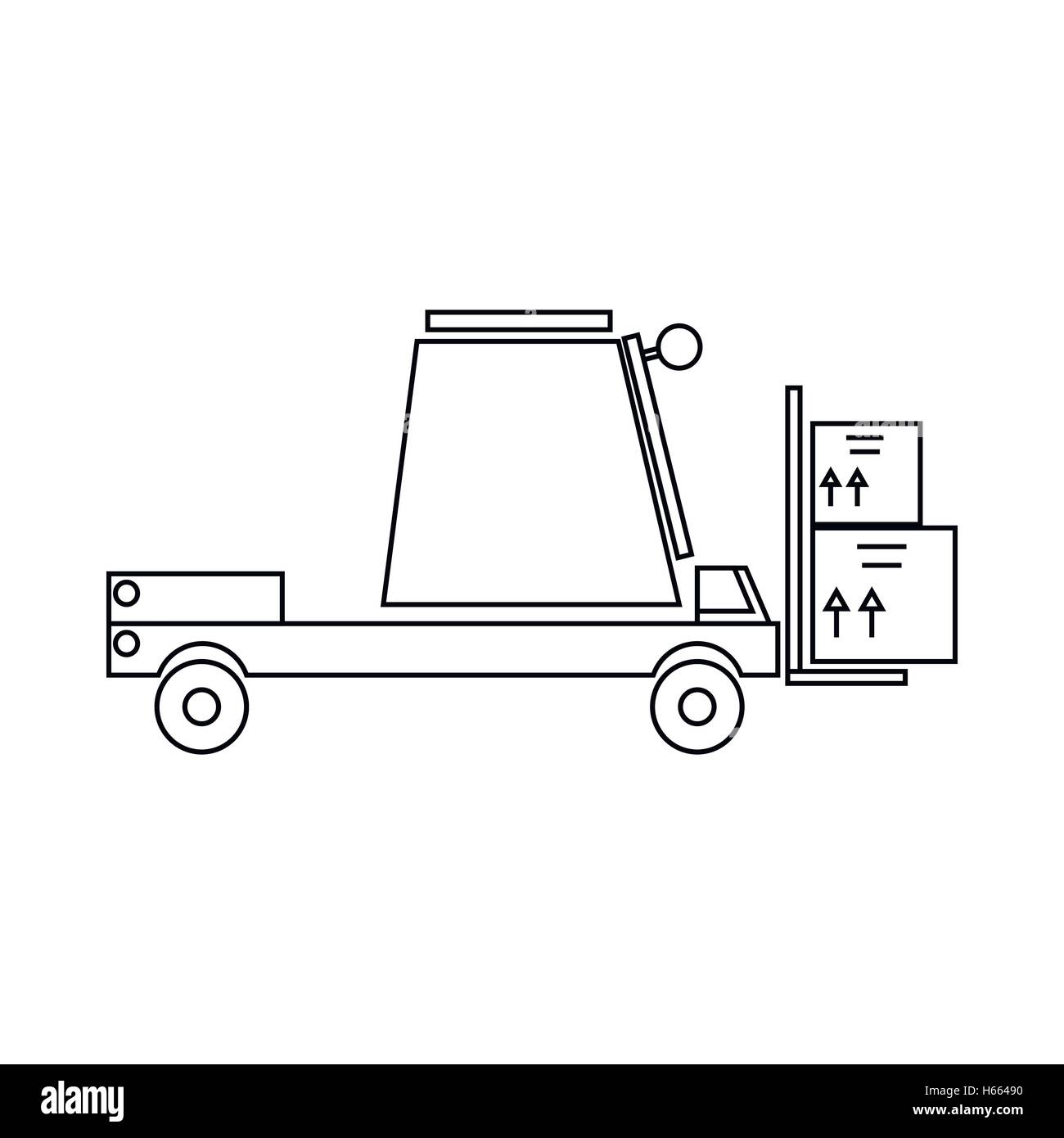 Loader icon, outline style Stock Vector Image & Art - Alamy