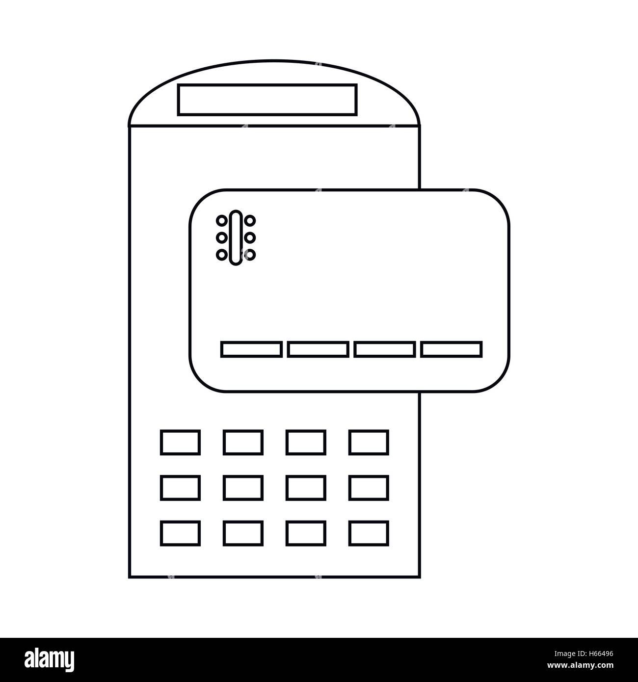 Magnetic card reader Stock Vector Images - Alamy